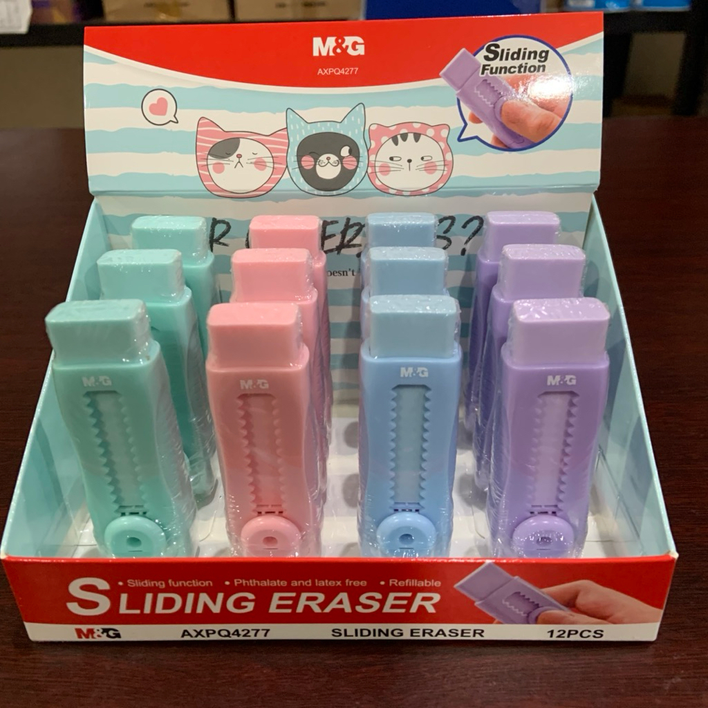 Jual M&G SLIDING RETRACTABLE ERASER PEN AXPQ4273-PK | Shopee Indonesia