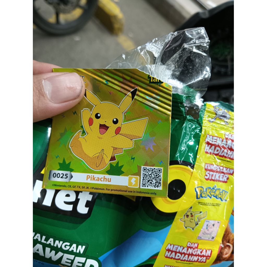 Jual Sticker Pokemon Pikachu X Taro Snack | Shopee Indonesia