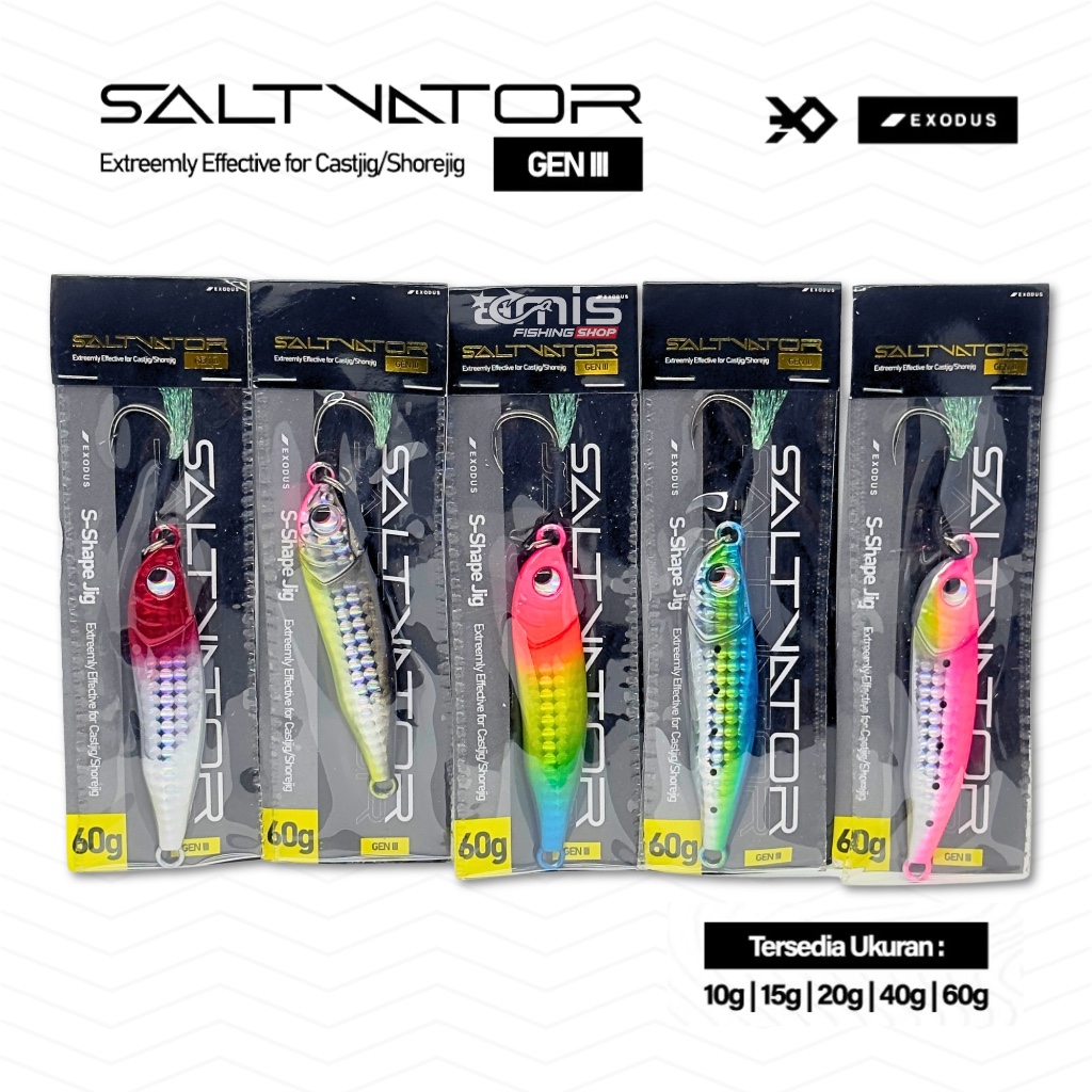 Jual Exodus Salvator Gen 3 dgn Assist Hook Metal Jig GID Umpan 10gr ...