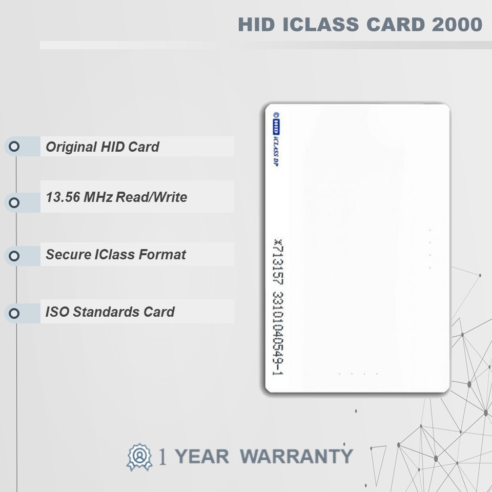 Jual HID Original iCLASS 2000 Thin Card, Kartu AksesSmart Card | Shopee ...