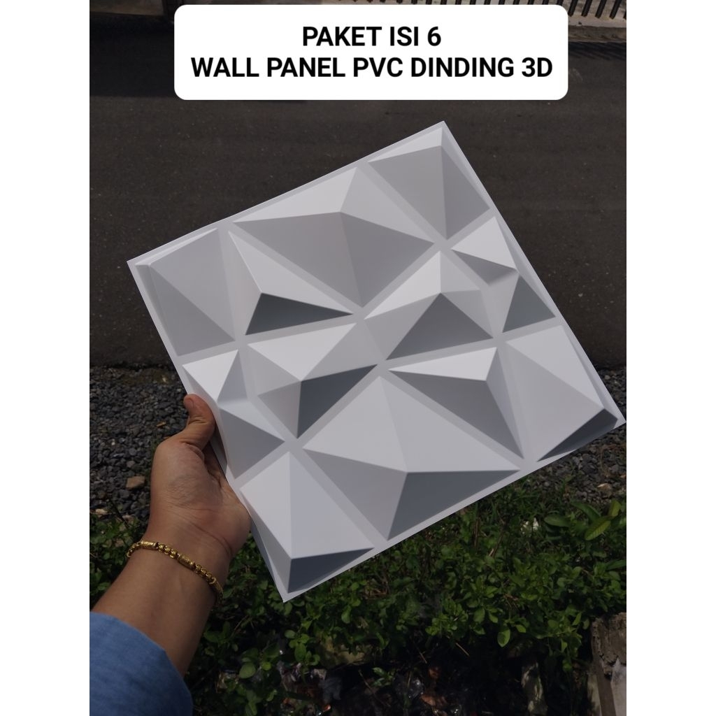 Jual [ PAKET ISI 6 ] WALLPANEL PVC DINDING 3D UNTUK DEKORASI INTERIOR ...