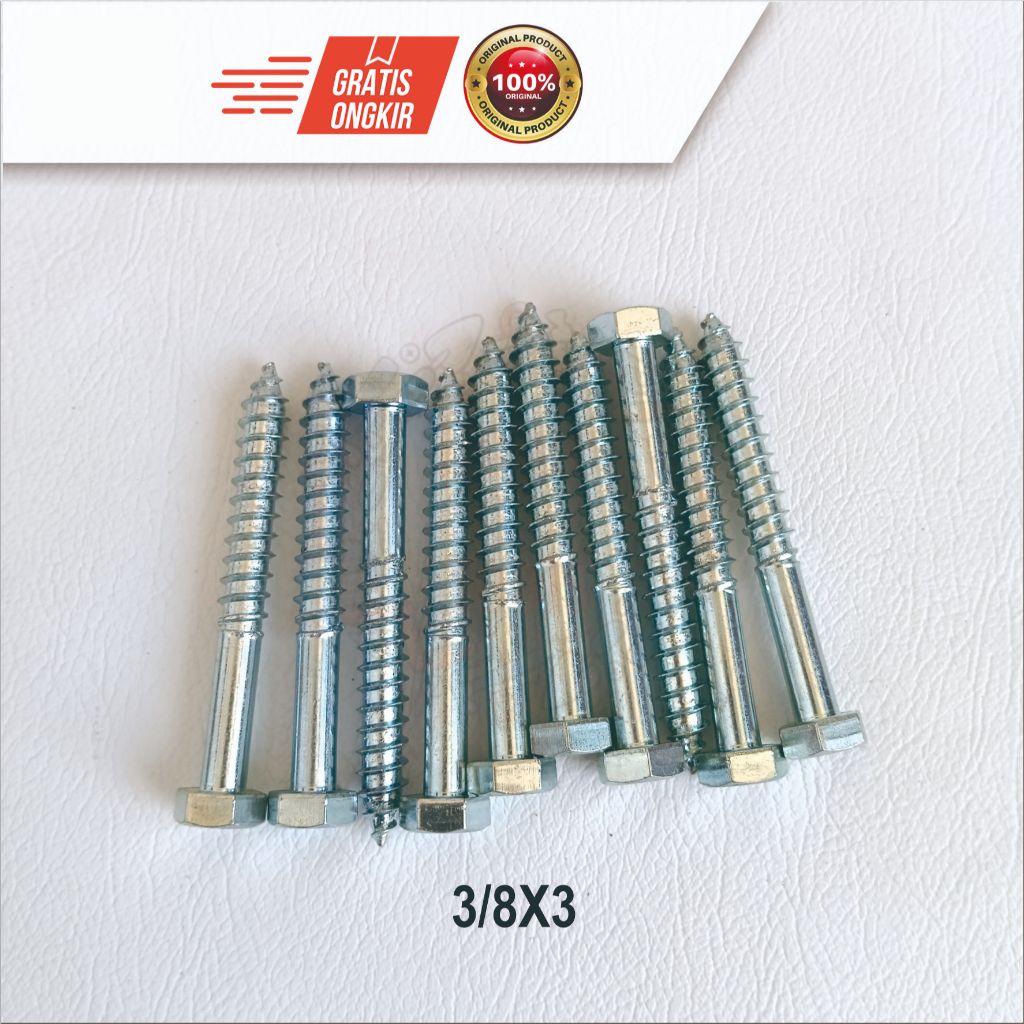 Jual BAUT DEX 3/8 / BAUT TEMBOK / SEKRUP FISHER / BAUT FISHER / BAUT ...