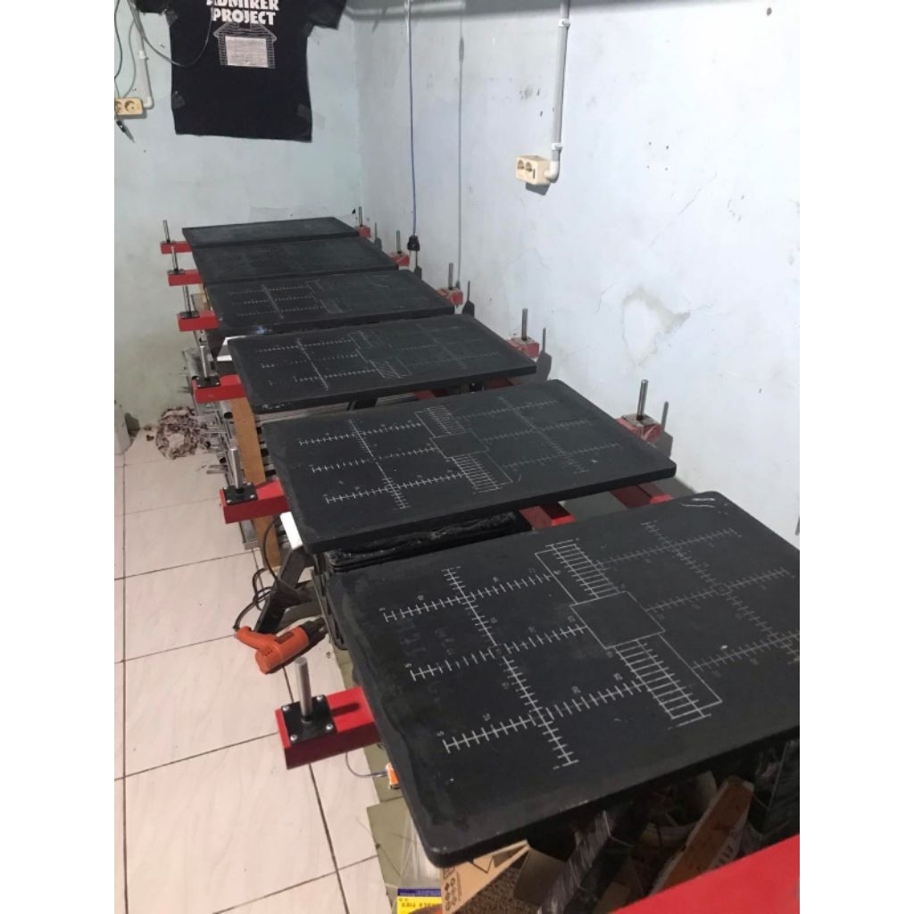 Jual MEJA SABLON THAILAND 6 PALET SECOND BEKAS PEMAKAIAN KONDISI MASIH ...
