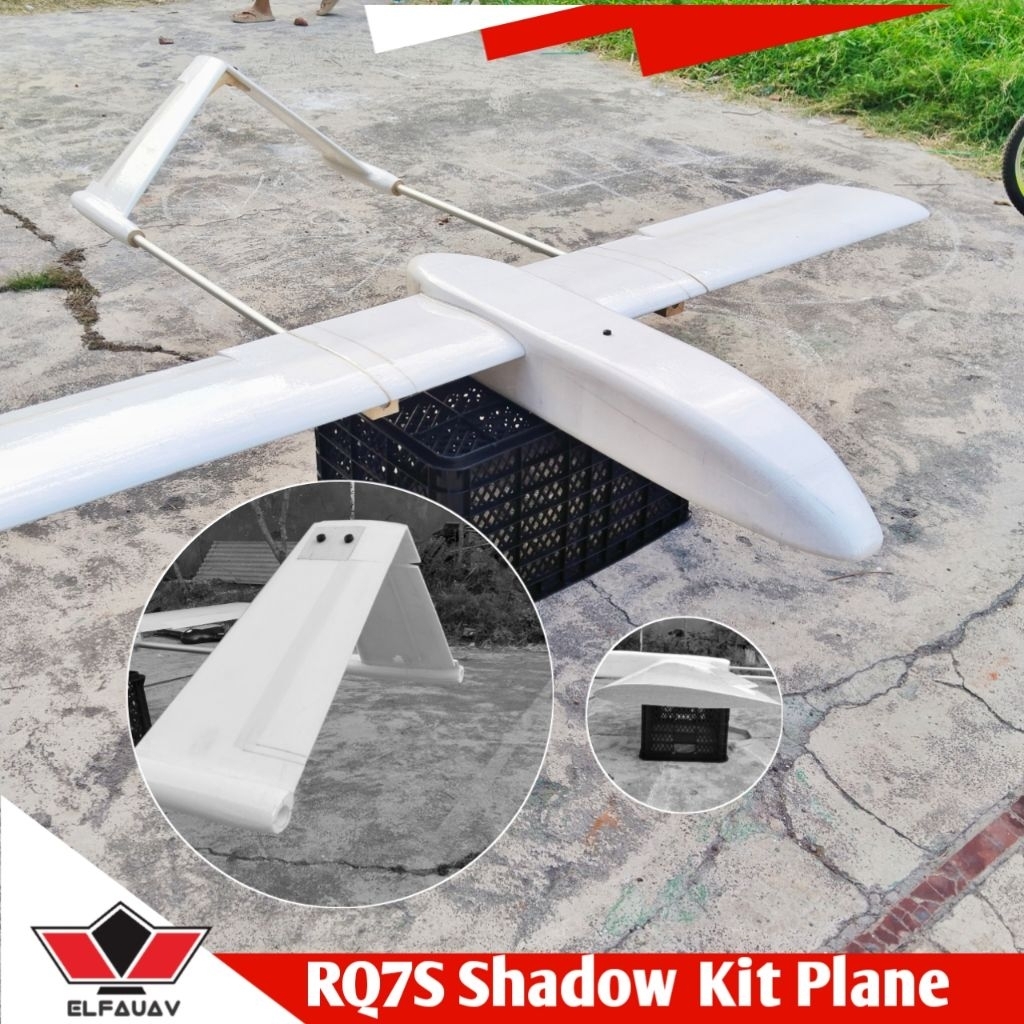 Jual RQ7 SHADOW RC PLANE KIT L SIZE PESAWAT RC BRUSHLESS DRONE MILITER ...