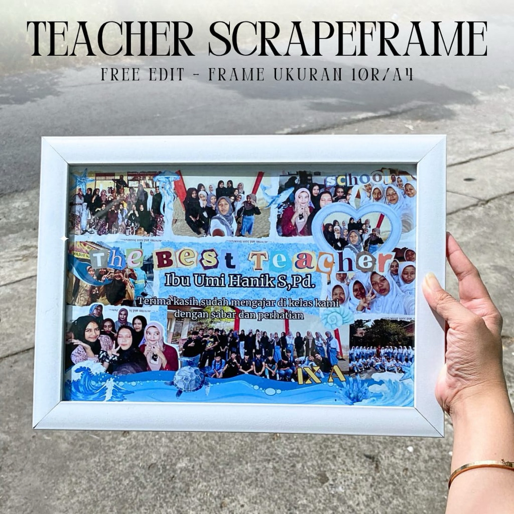 Jual WORDGIFT FRAME 10R A4 TEACHER DAY KADO HARI GURU - KENANG KENANGAN ...
