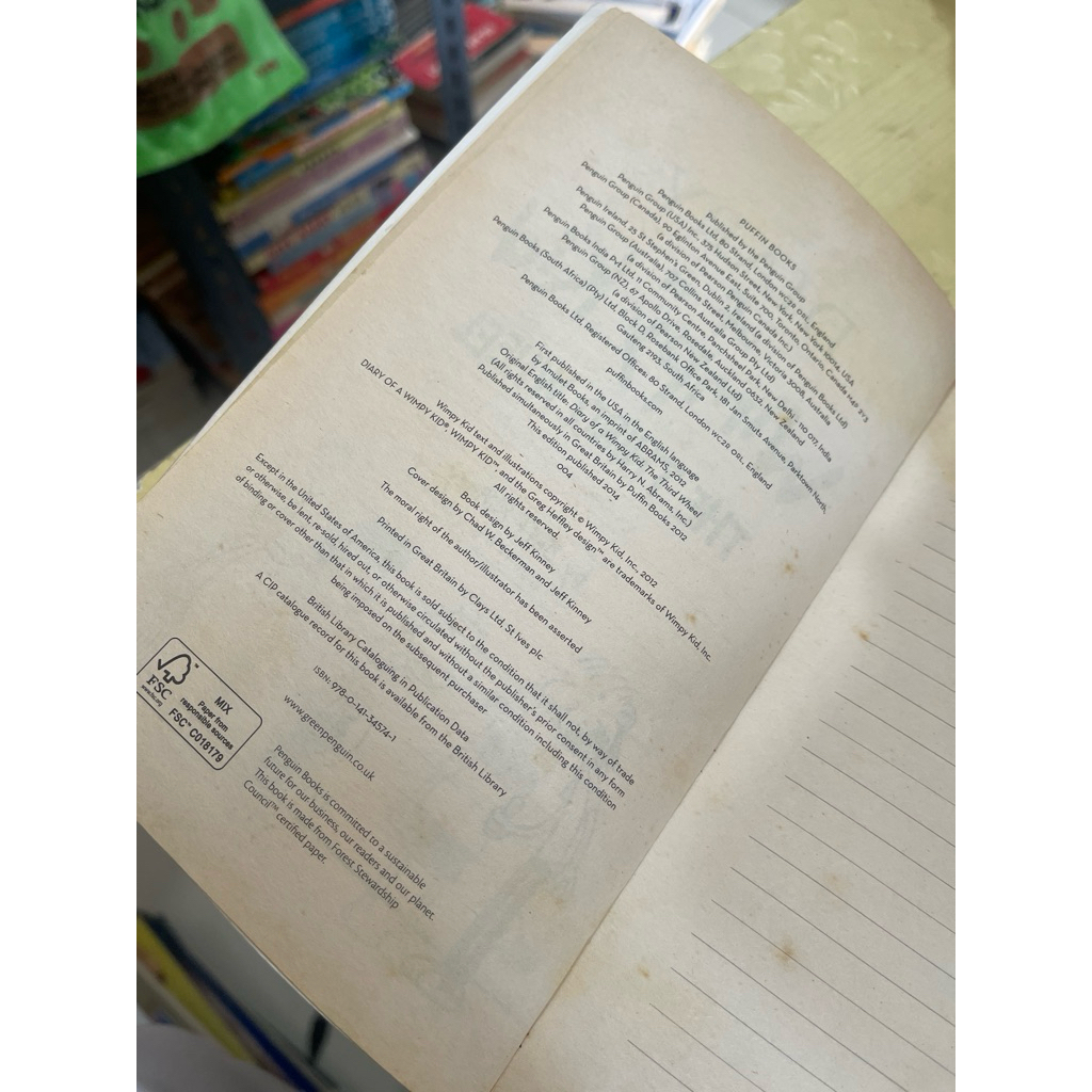 Jual Novel diary of a wimpy kid the third wheel jeff kinney | Shopee ...