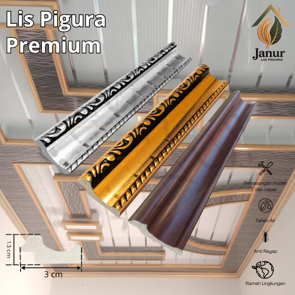 Jual Lis Plafon PVC Terlengkap & Harga Terbaru Mei 2026 | Shopee Indonesia