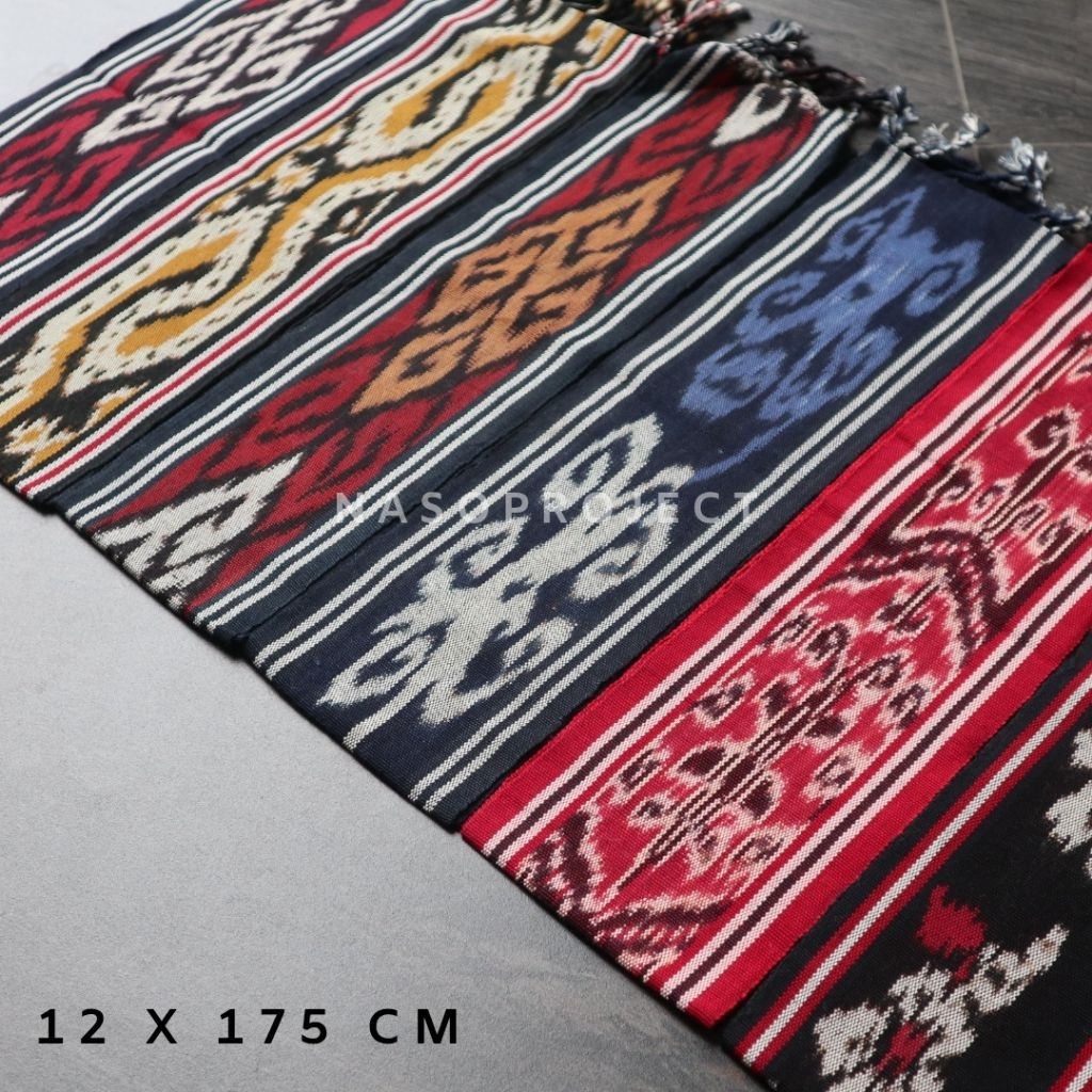Jual Syal Scarf Selendang Lebar 12 cm Kain Tenun Etnik NTT Toraja ...
