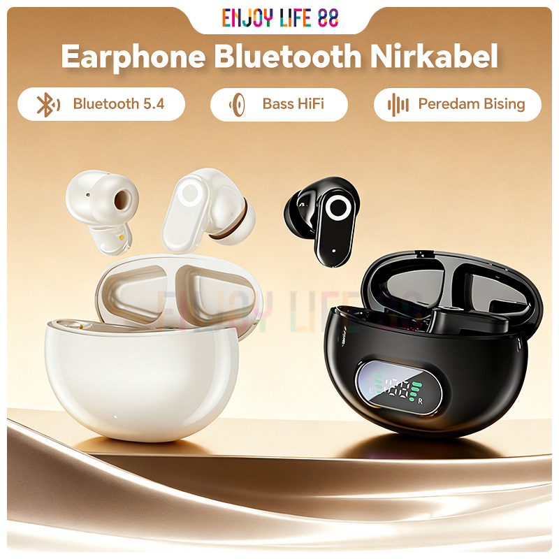 Jual Headset Bluetooth 5.4 Layar TWS Kualitas Suara Tinggi Stereo ...