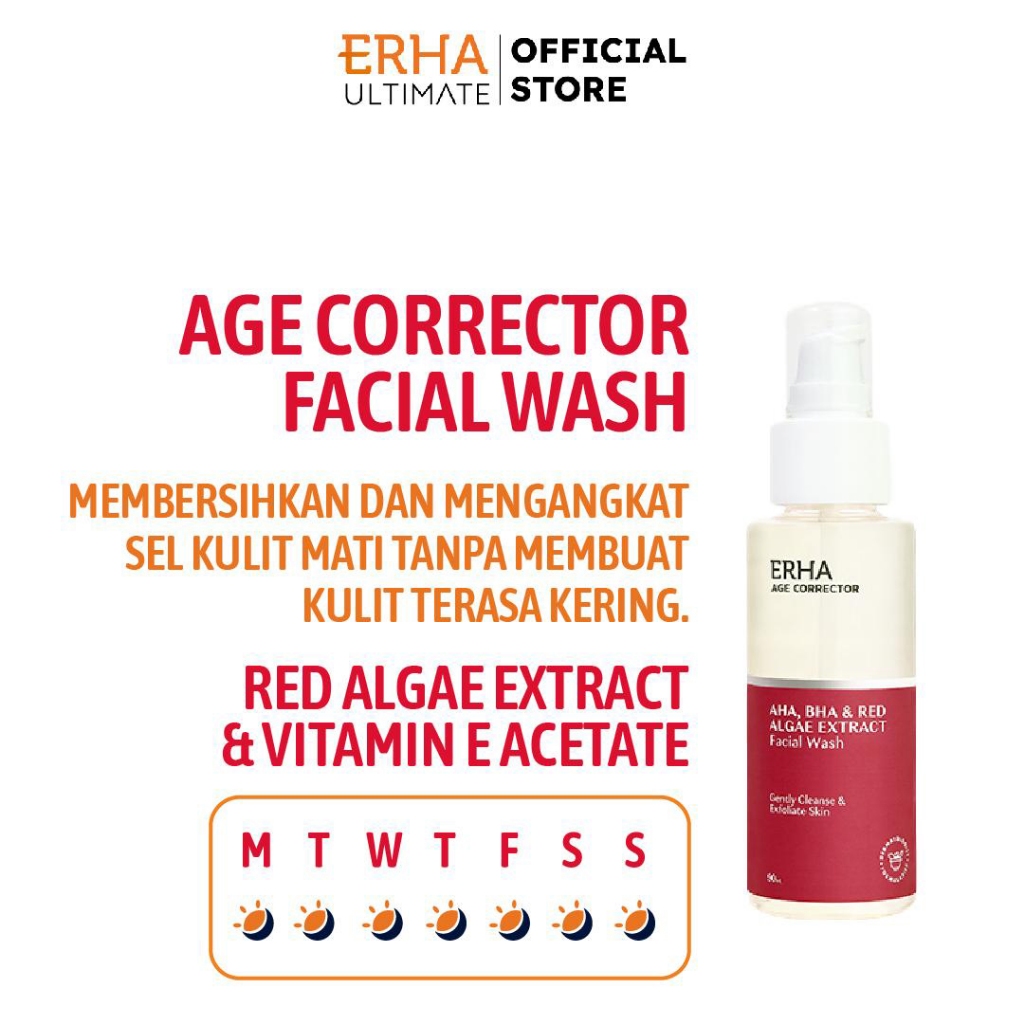 Jual ERHA Age Corrector Facial Wash | Shopee Indonesia