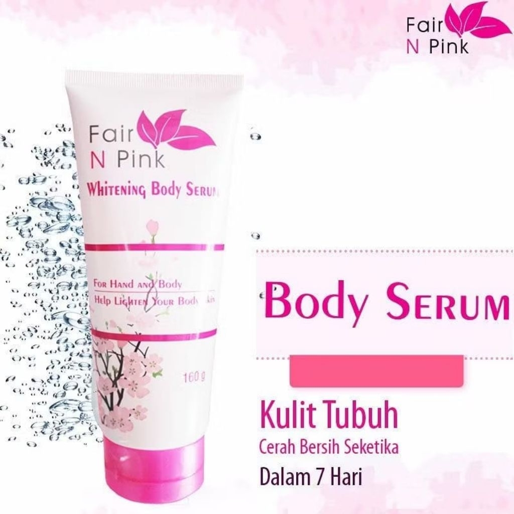 Jual FAIR AND PINK BODY WHITENING SERUM/FAIR N PINK SERUM/FAIR AND PINK ...