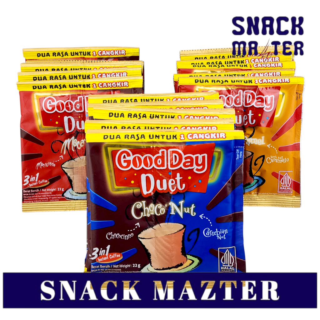Jual Kopi Good Day Duet Renceng - Netto 10bks x 22gr | Shopee Indonesia