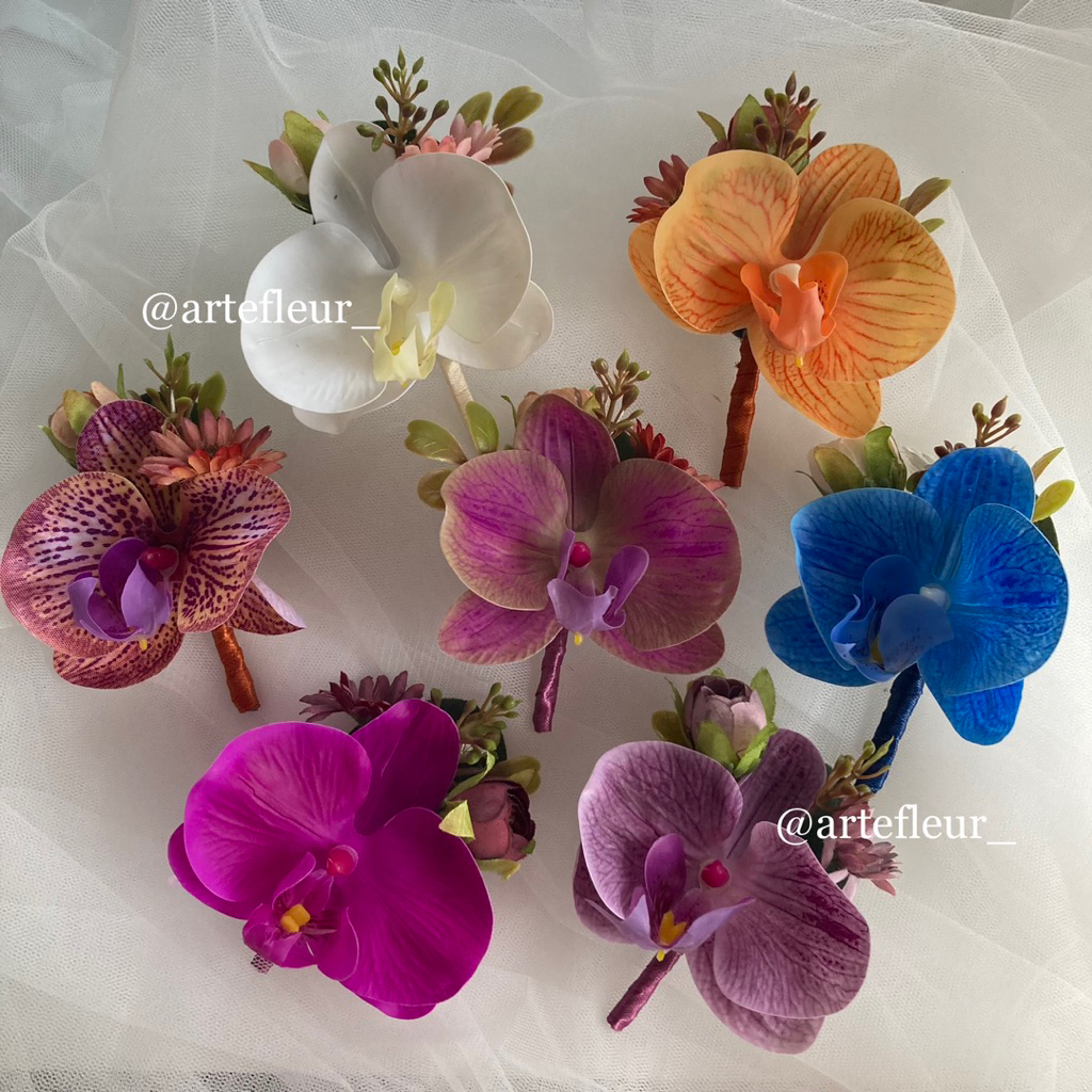 Jual Bros Bunga Jas Pengantin Pria - Bros Jas Wisuda Anggrek ...