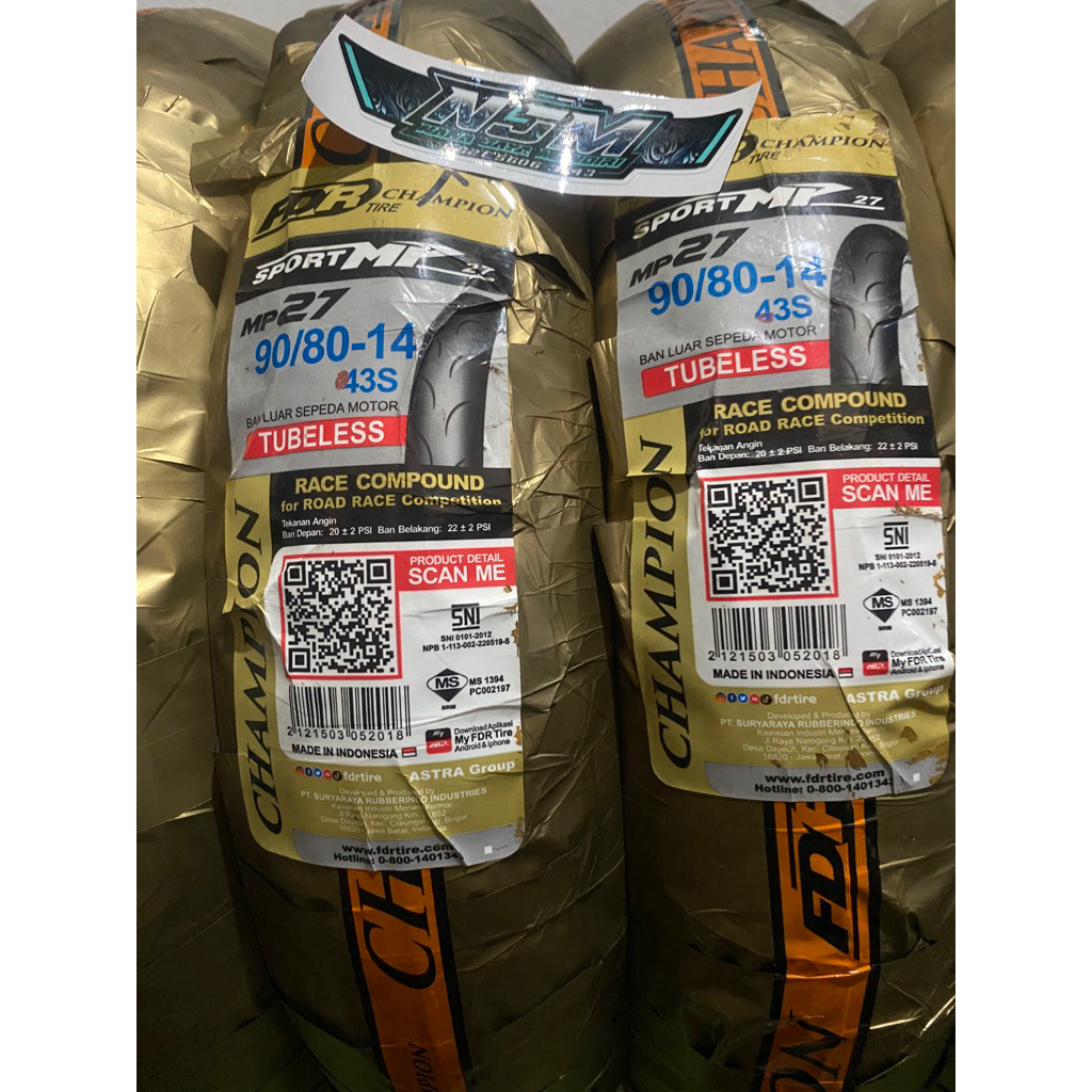 Jual FDR MP27 soft compound 90/80-14 Ban Racing FDR MP 27 Racing ...