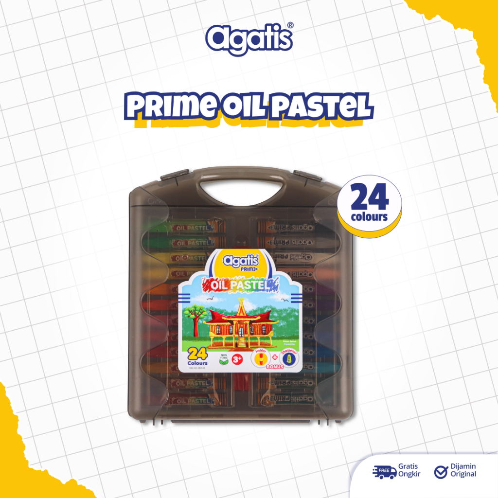 Jual CRAYON MURAH PREMIUM AGATIS ISI 24-36-48 (OIL PASTEL AGATIS PRIEM ...
