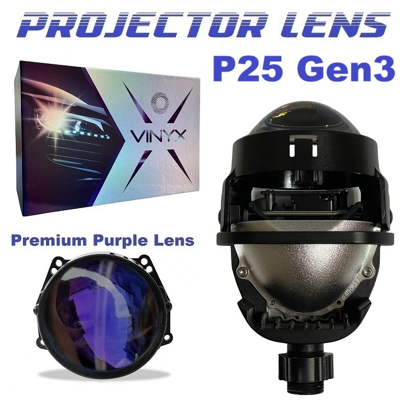 Jual Vinyx P25 Gen3 Lensa Lampu LED Projector Projie BiLED 2.5 Inch ...