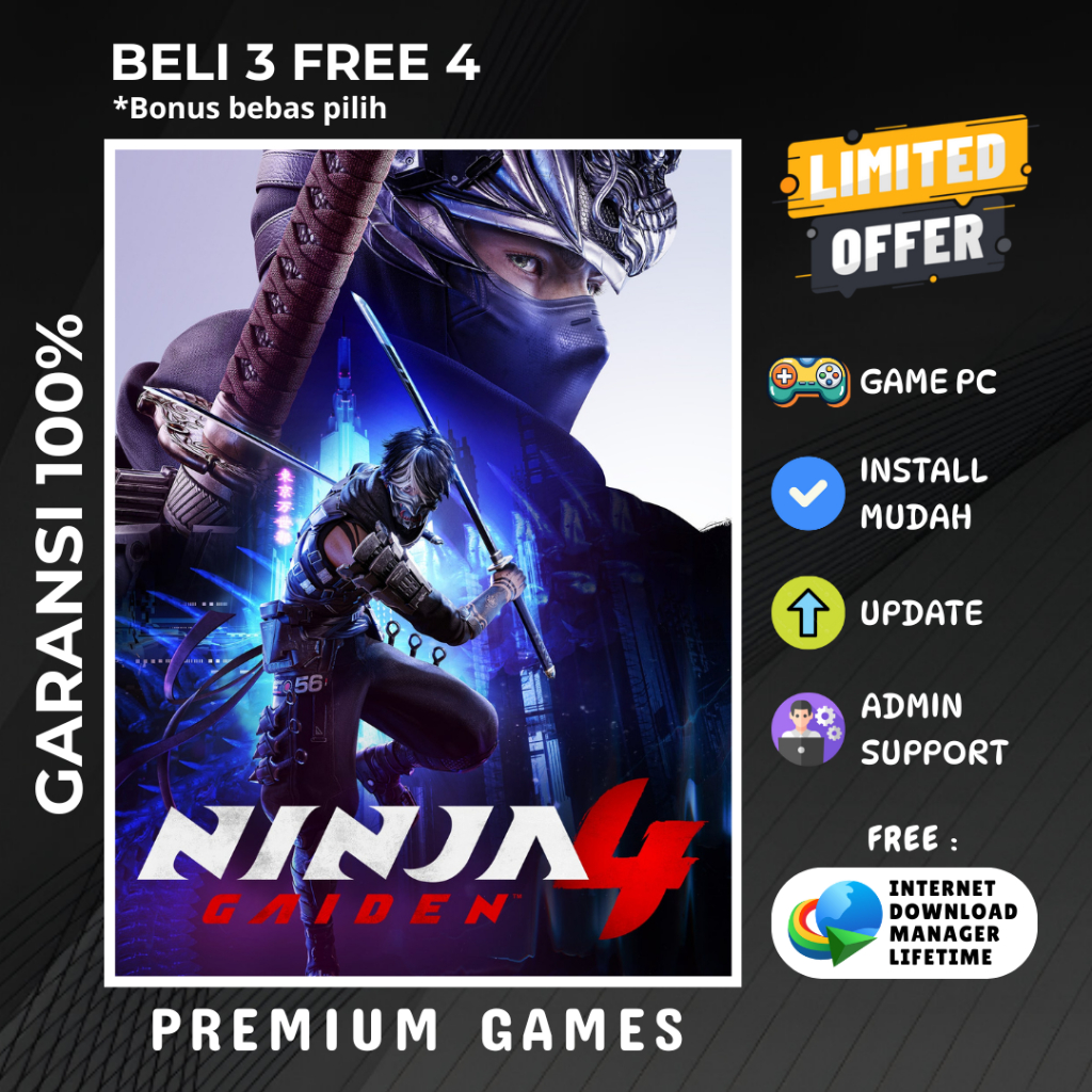 Jual Ninja Gaiden 4 Deluxe Edition | Game PC | Game Laptop | Game ...