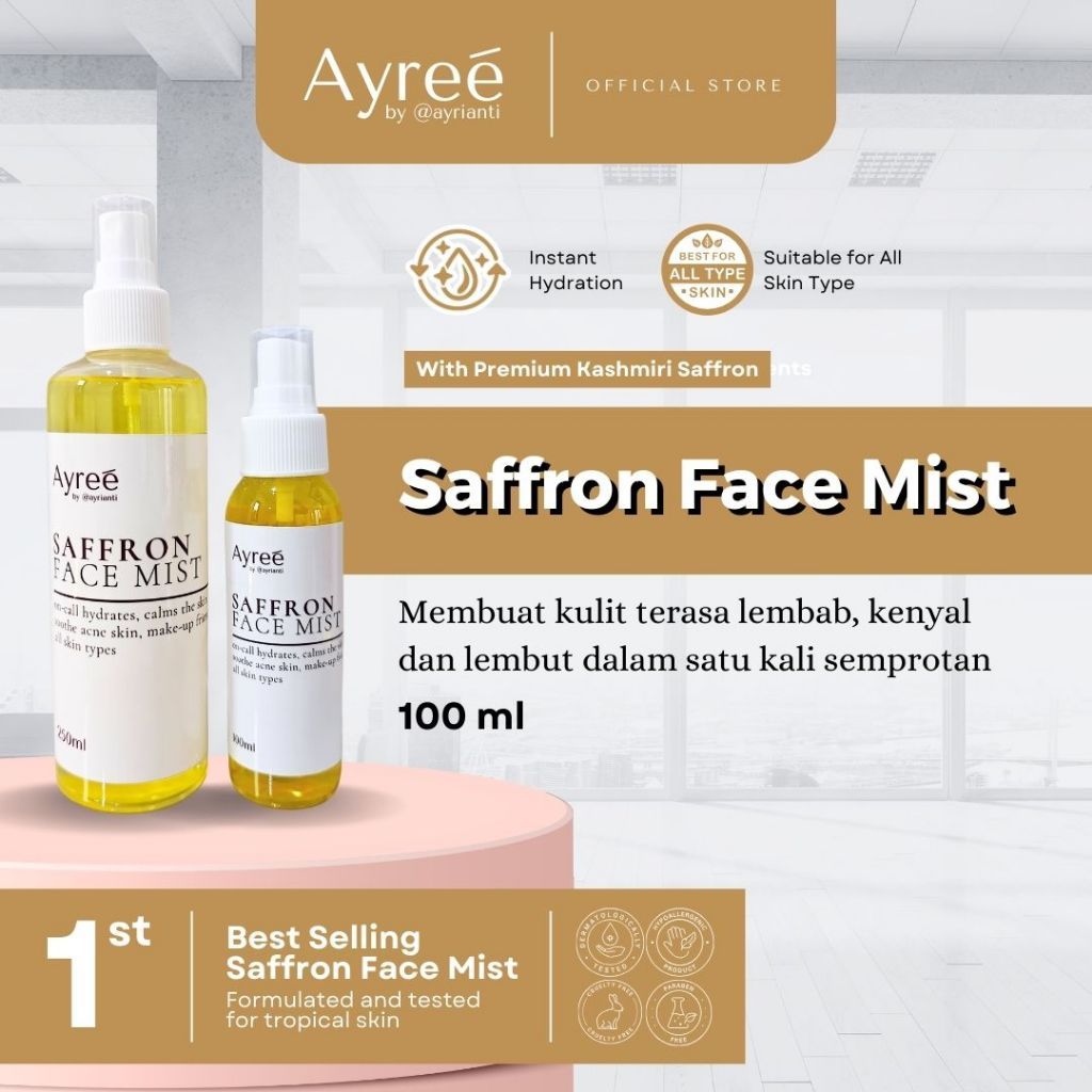 Jual Ayree Saffron Face Mist 100ml (Sebelumnya Safwa Saffron mist atau ...