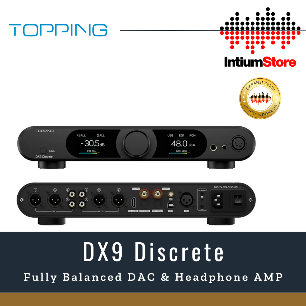 Jual Topping DX9 Discrete Fully Balanced DAC & Headphone Amplifier ...