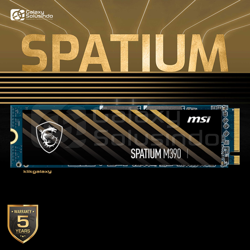 Jual MSI SPATIUM M390 M.2 NVMe PCIe Gen3 x4 SSD - Losepack 500GB / 1TB ...