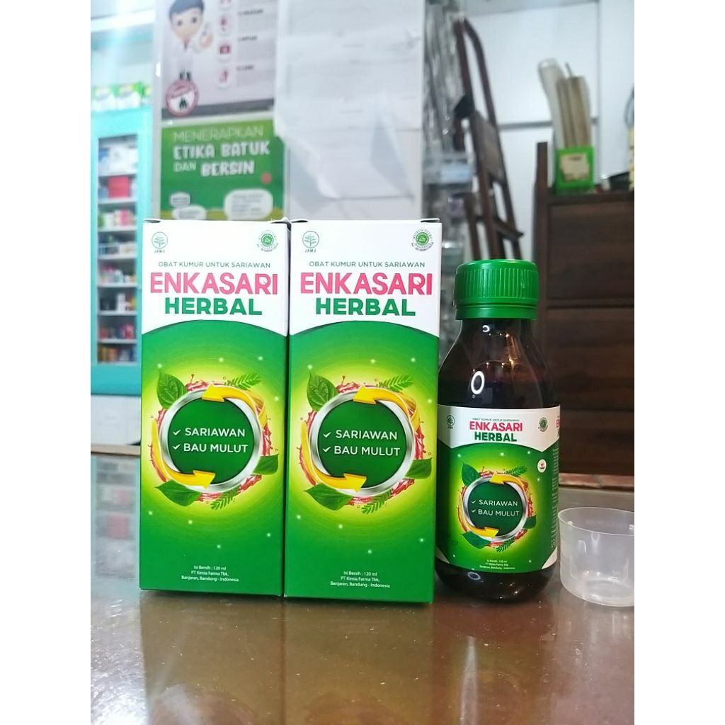 Jual ENKASARI HERBAL 120 ML | OBAT KUMUR UNTUK SARIAWAN | Shopee Indonesia
