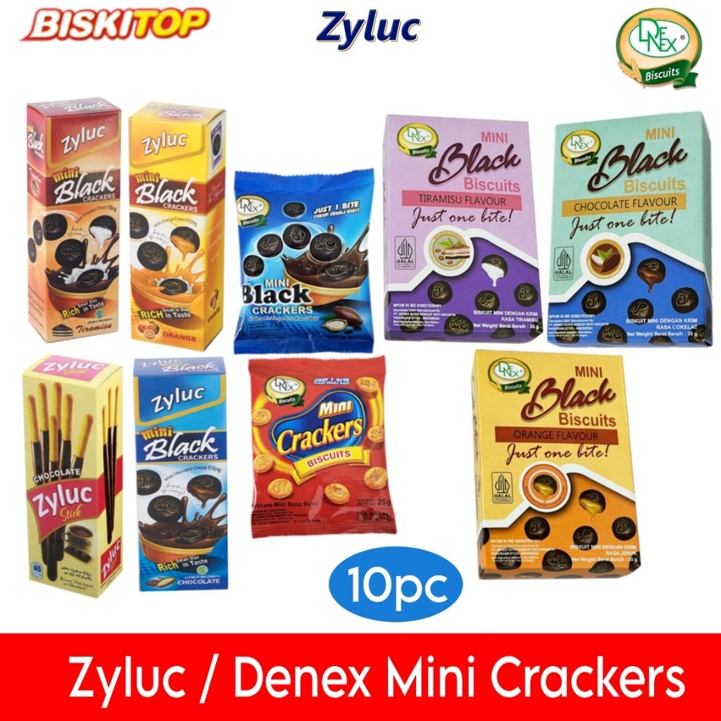 Jual Zyluc Stick Chocolate Denex Mini Black Crackers Coconut orange isi ...