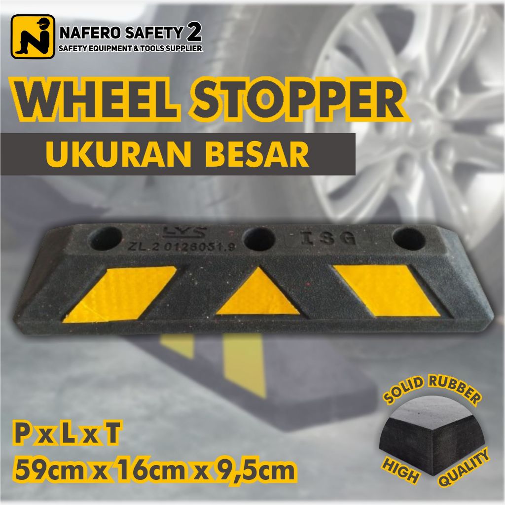 Jual Rubber Wheel Stopper karet stop untuk mobil STOP Pengganjal Ban ...