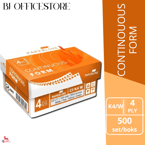 Jual Kertas Continuous Form 4 Ply Warna Full Paperline / CF K4 W ...