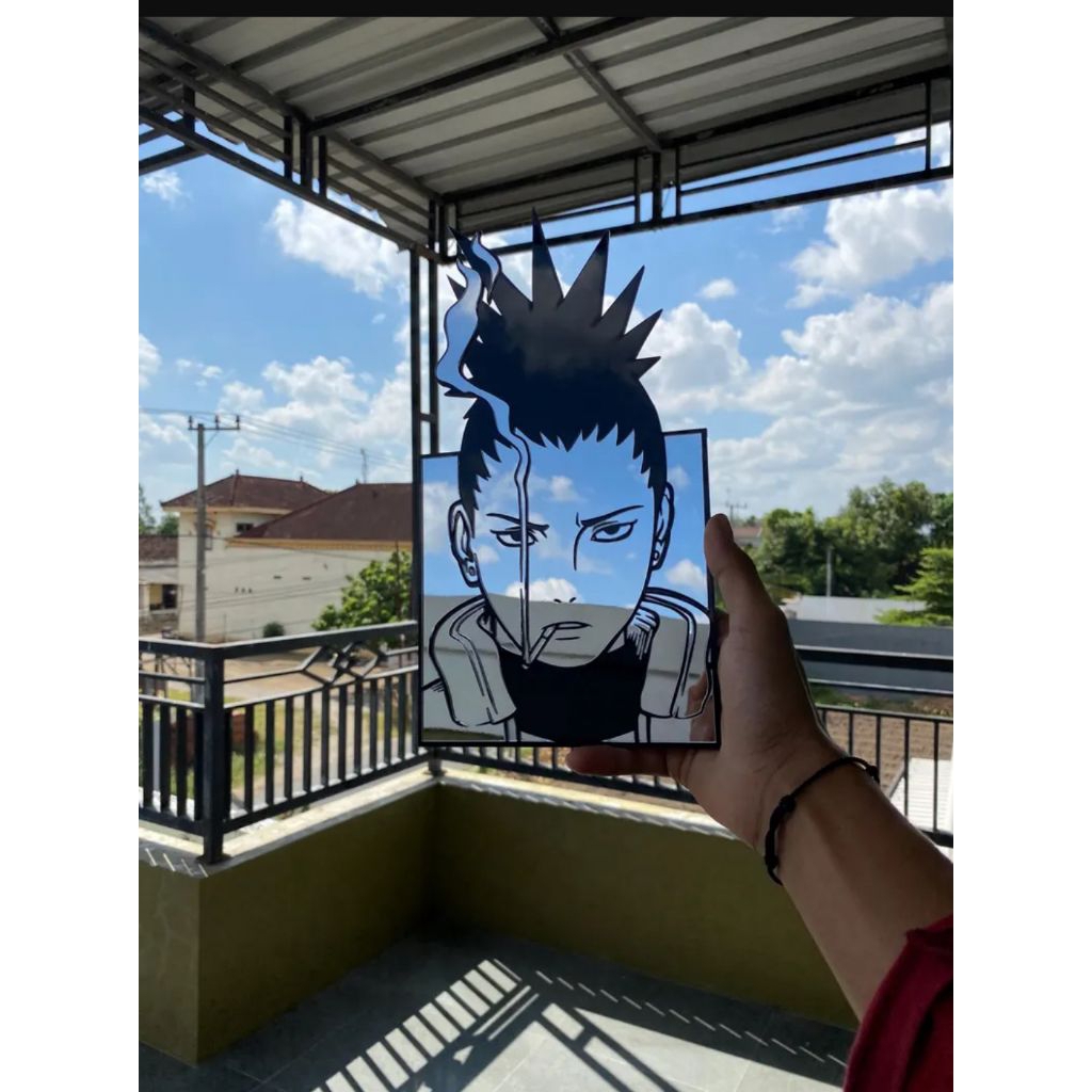 Jual mirror acrylic anime custom Shikamaru naruto | Shopee Indonesia