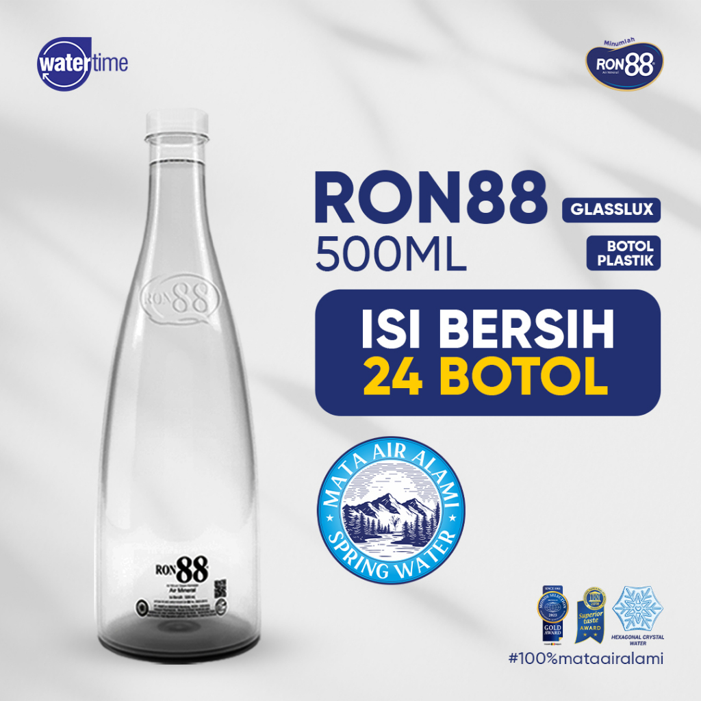Jual Ron88 Air Mineral botol Glass Lux 500Ml | Shopee Indonesia