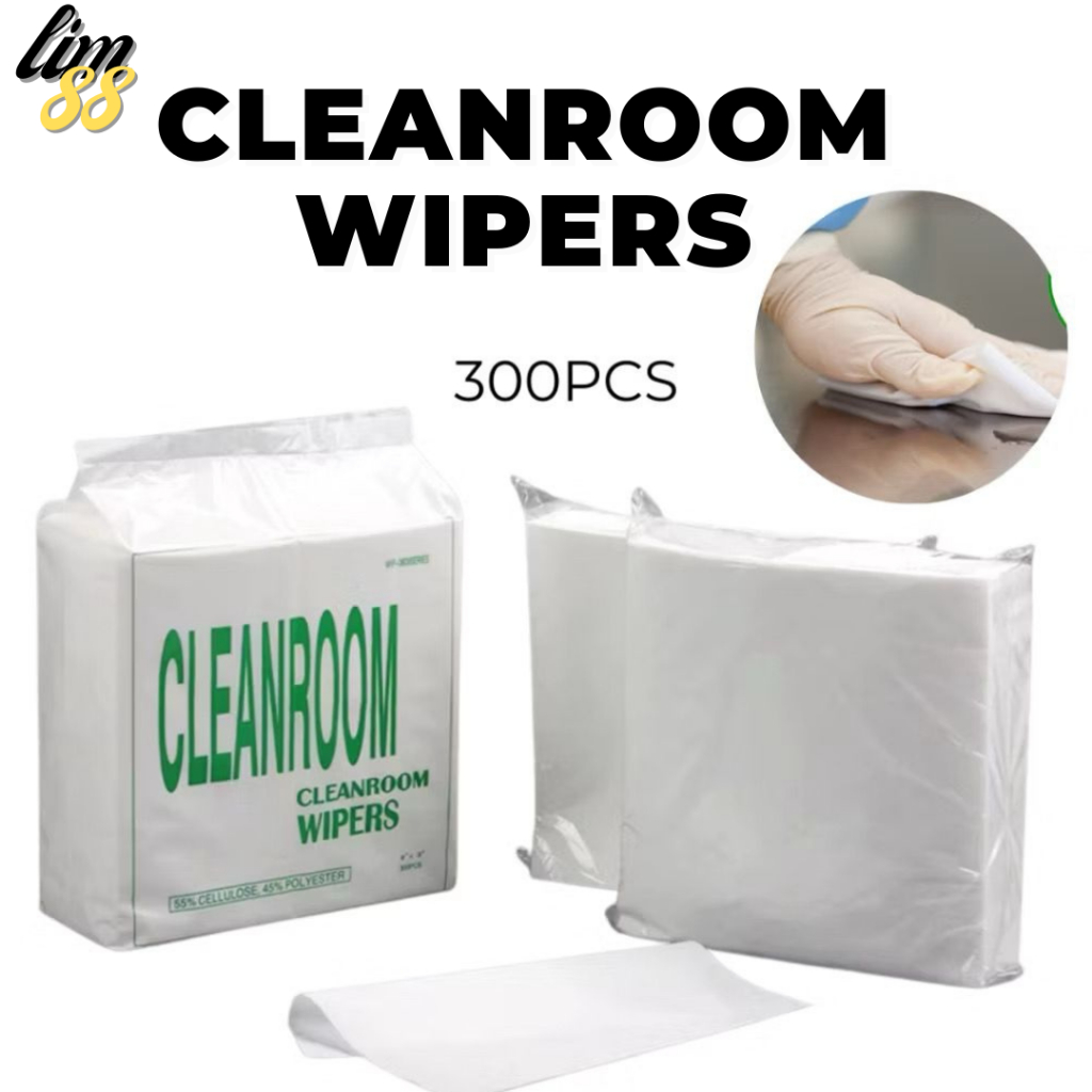 Jual Cleanroom Wipers 300pcs/set Dust Free Cloth Cleanroom Wipers 9" x ...