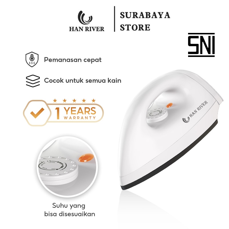 Jual HAN RIVER setrika mini setrika uap 300w strikaan baju panas suhu ...