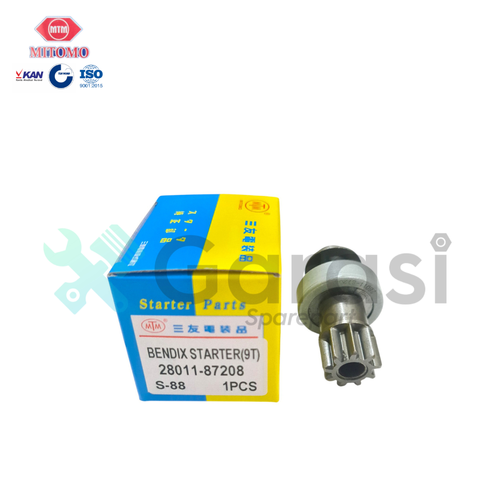 Jual Bendik Starter S75 Hijet Zebra S88 1.0 1000 CC Gigi 9T Mitomo ...