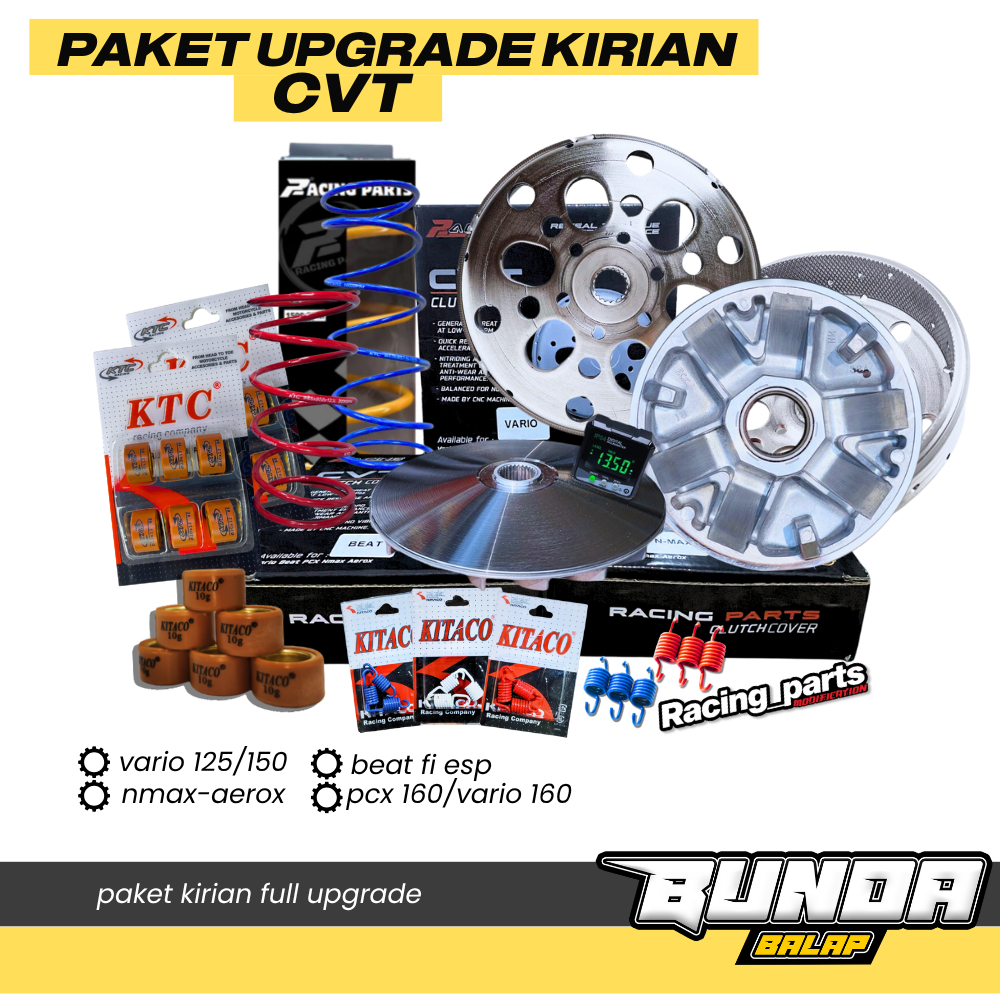 Jual PAKET KIRIAN CVT VARIO 125-150 NMAX AEROX PCX KOMPLIT UPGRADE FULL ...