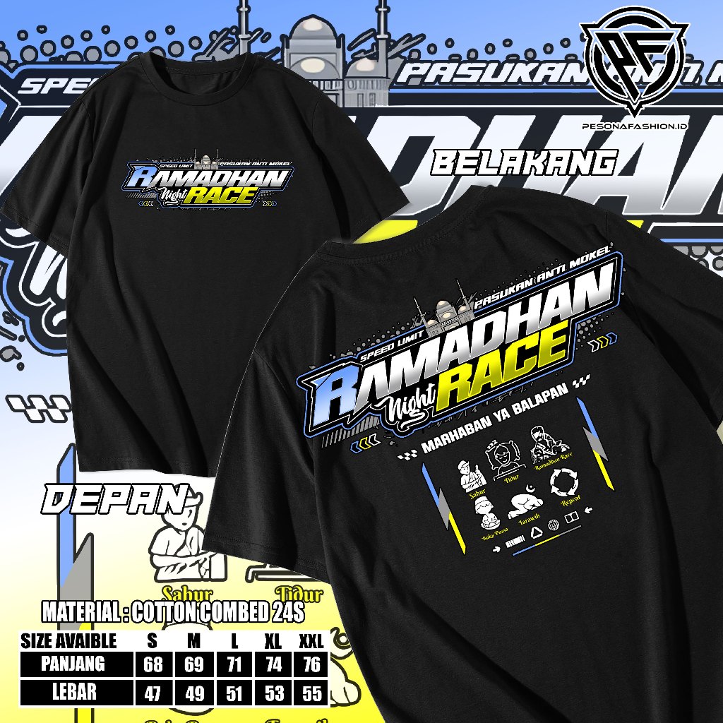 Jual Kaos Ramadhan Race 2026 Ngabuburide Balapan Repeat Baju Ramadan ...