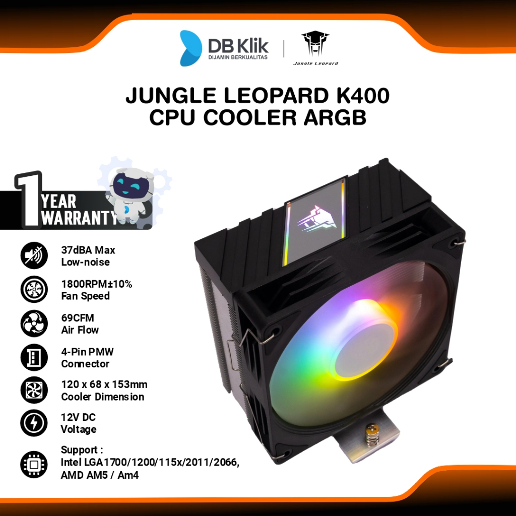Jual Jungle Leopard K400 CPU Cooler ARGB | Shopee Indonesia