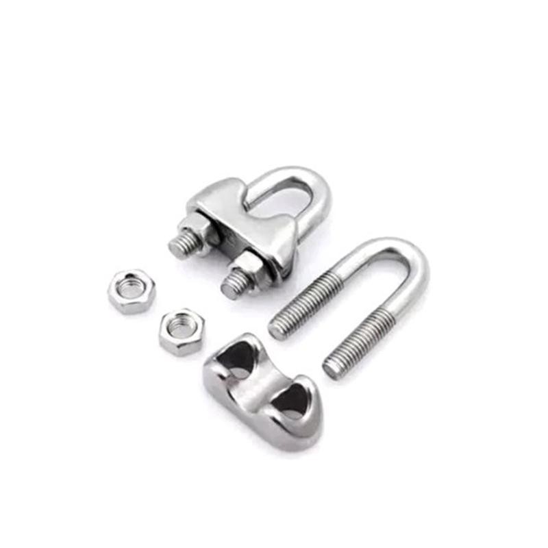 Jual Wire Rope Clip 8mm Clamp Klem Tali Kawat Baja Kabel Seling Sling 8 ...