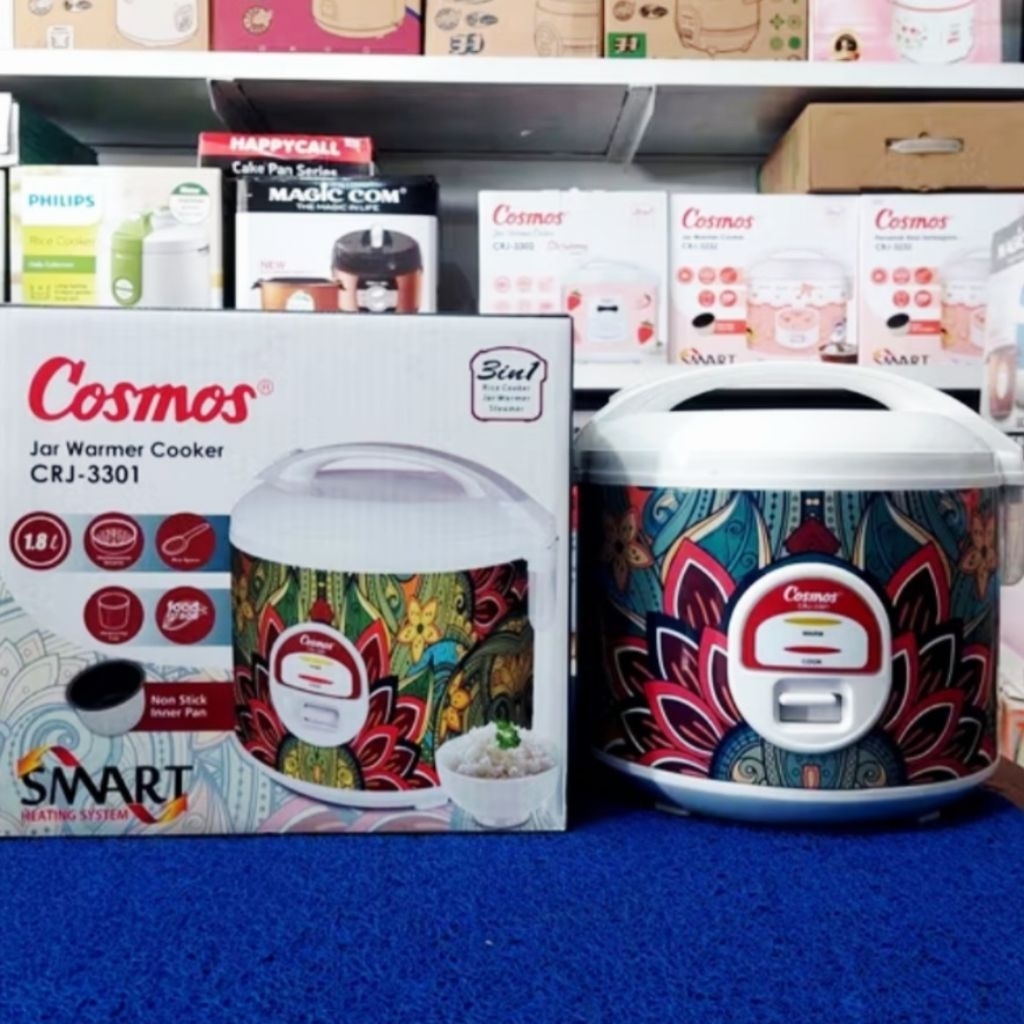 Jual rice cooker crj3301 penanak nasi cosmos 1.8 liter tidak lengket ...