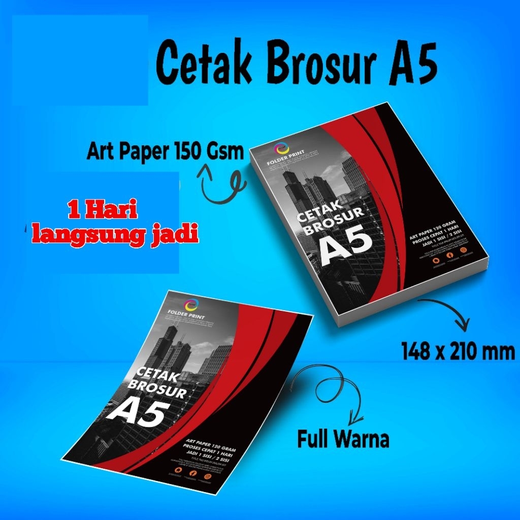 Jual CETAK BROSUR A5 TERMURAH| CUSTOM BROSUR A5| CETAK FLYER A5/BROSUR ...