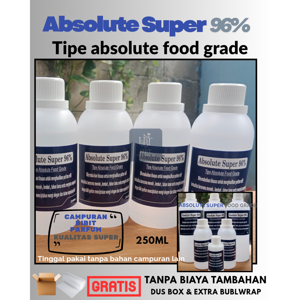 Jual ABSOLUTE FOOD GRADE SUPER 96% - Campuran bibit parfum - pengawet ...