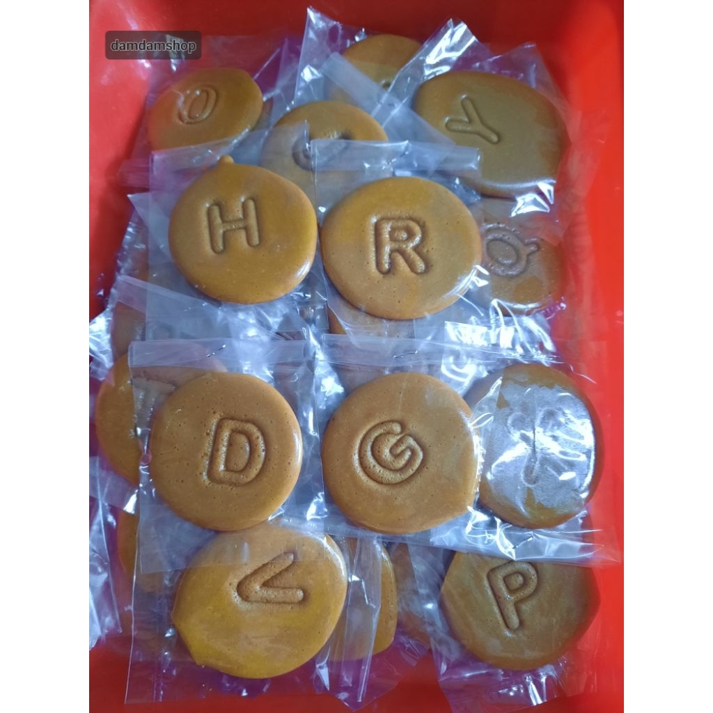 Jual PERMEN DALGONA CANDY SQUID GAME MOTIF HURUF DAN ANGKA | Shopee ...