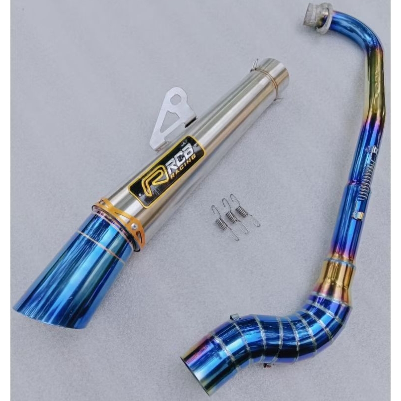 Jual RCB Pipe 51mm canister conical open specs exhaust pipe for Wave ...