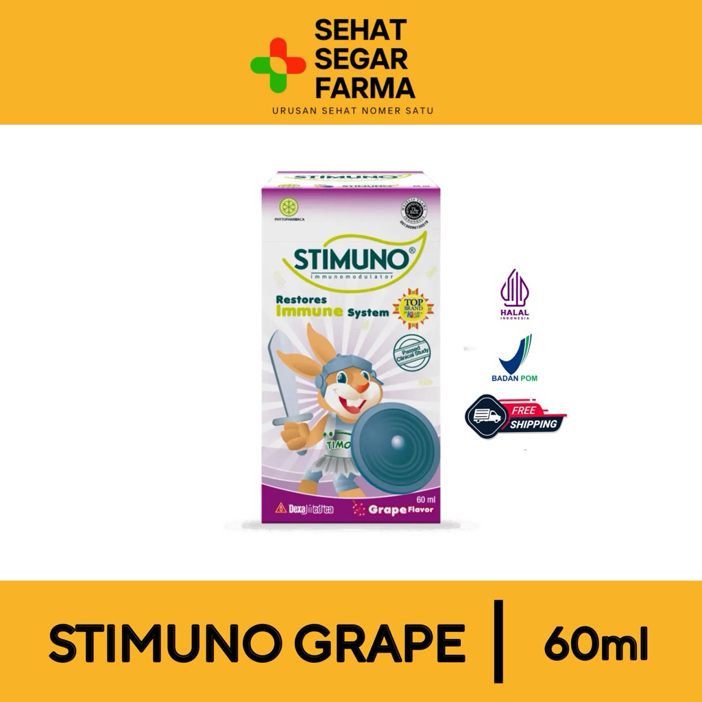Jual STIMUNO SIRUP 60 ML RASA JERUK (GRAPE) | Shopee Indonesia