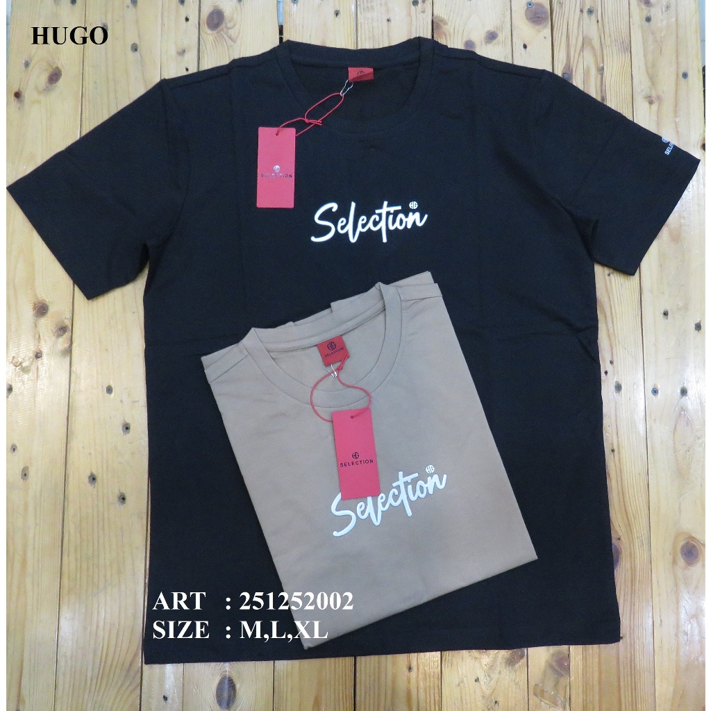 Jual KAOS OBLONG PRIA LENGAN PENDEK SPANDEX FIT BRAND ORI MEREK HUGO ...