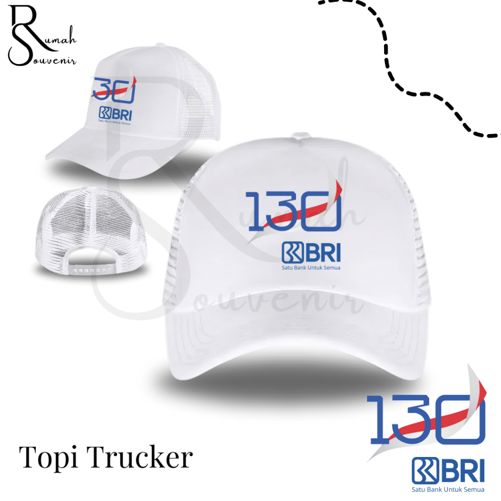 Jual Topi Trucker HUT 130 TH BANK BRI Topi Jaring Souvenir | Shopee ...