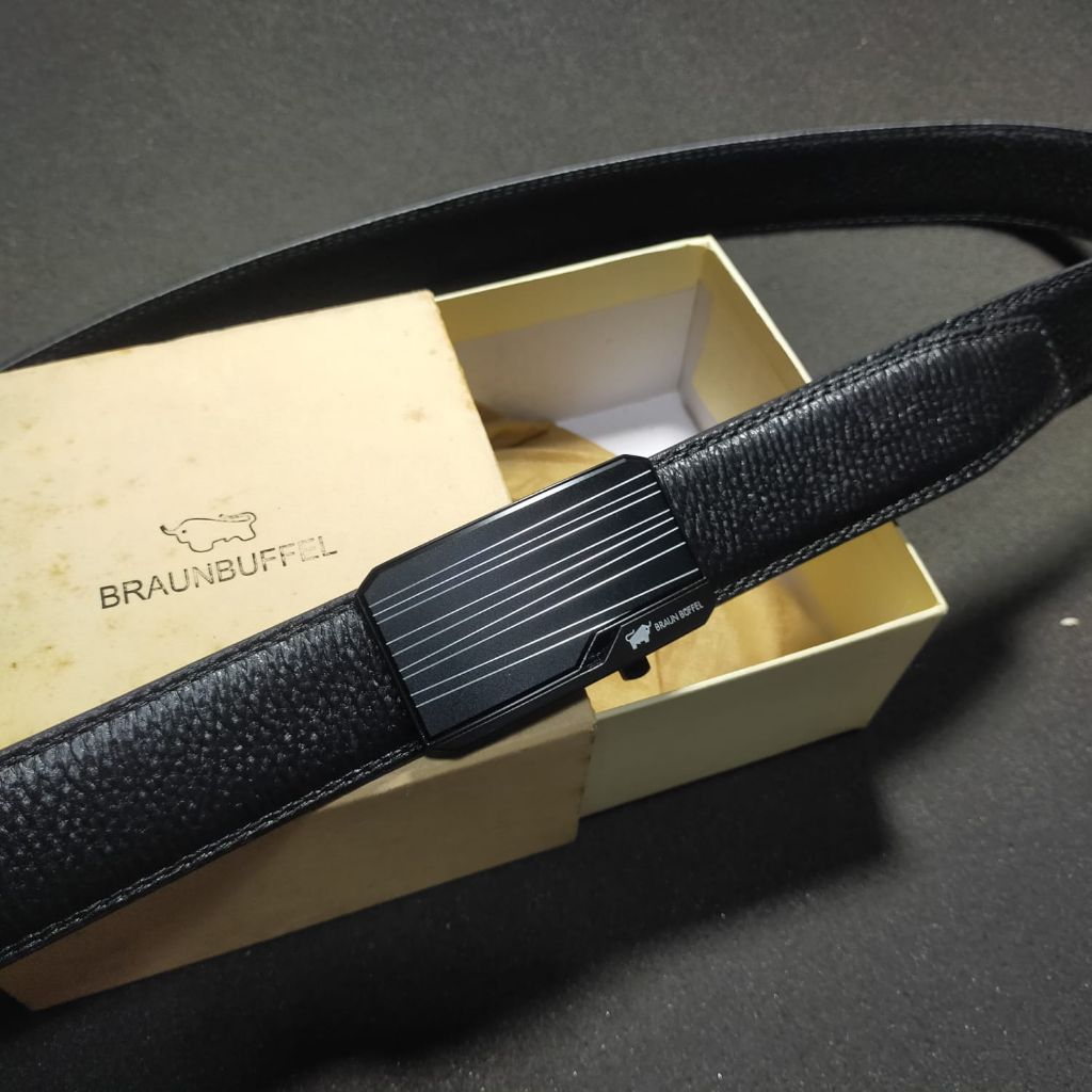 Jual Ikat pinggang mewah sabuk belt formal pria type rel braun buffel ...