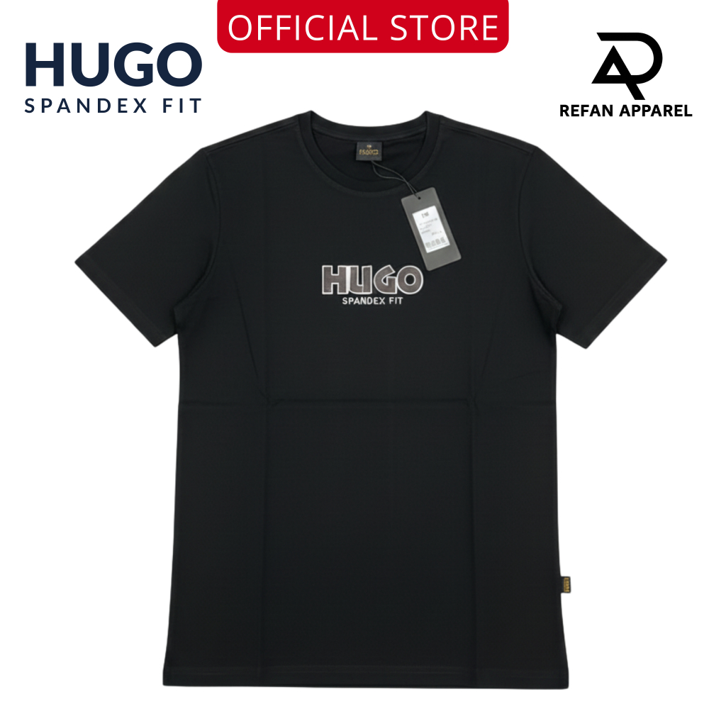 Jual HUGO SPANDEX FIT Baju Kaos Oblong T-Shirt Hugo Motif Acak/Random ...