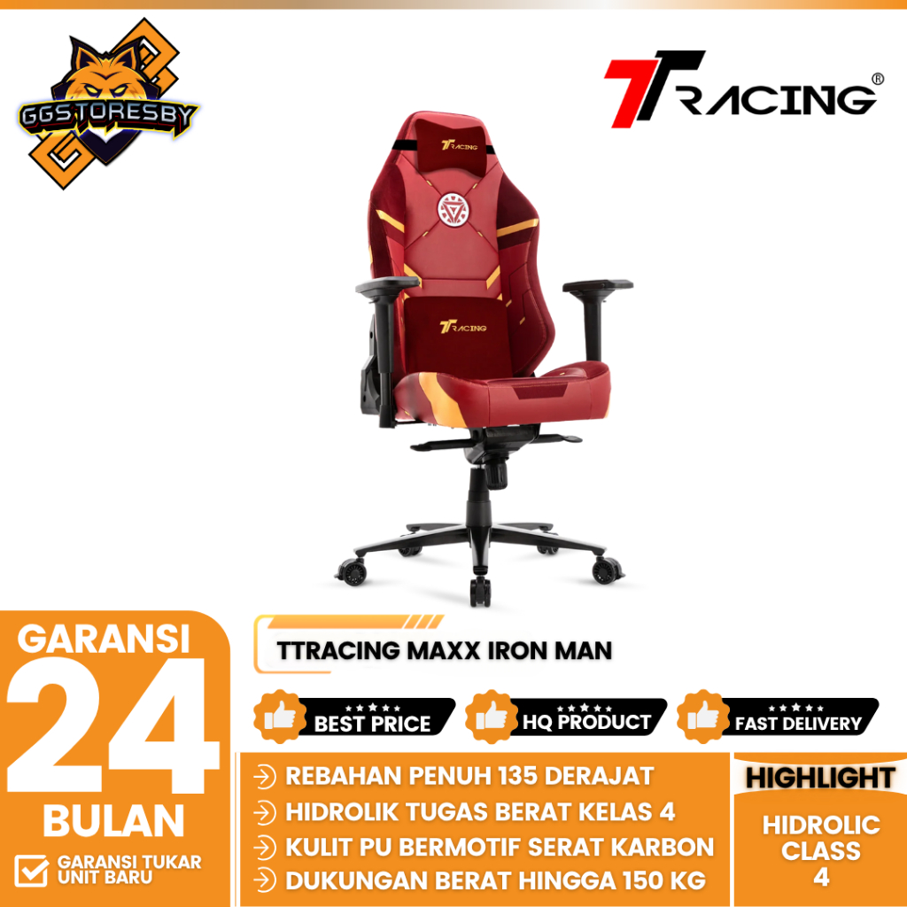 Jual TTRacing Maxx Iron Man Gaming Chair - Gaming Chair TTRACING MAXX ...