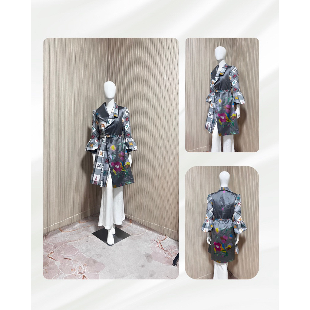 Jual Stellar Coat – Outer Etnik Modern Motif Lagosi | Busana Etnik ...