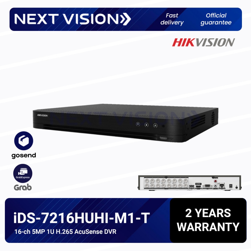 Jual iDS-7216HUHI-M1/T - HIKVISION DVR 16CH ACUSENSE SUPPORT TWO WAY ...